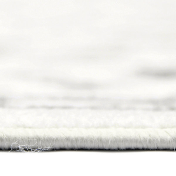 Bungalow Rose Calam Traditional Bordered Durable Performance Gray/Ivory Area Rug | Wayfair